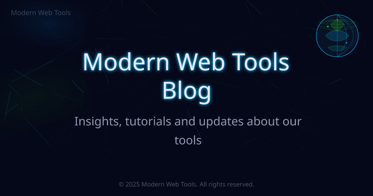 Modern Web Tools: Your Ultimate Online Toolkit for Developers and Power Users | Modern Web Tools