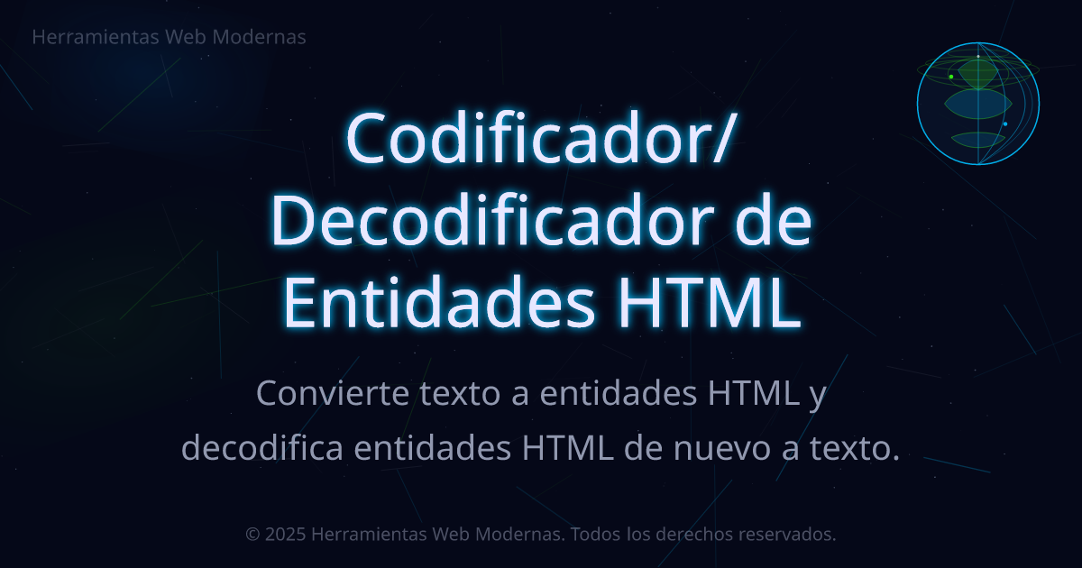 Codificador/Decodificador de Entidades HTML